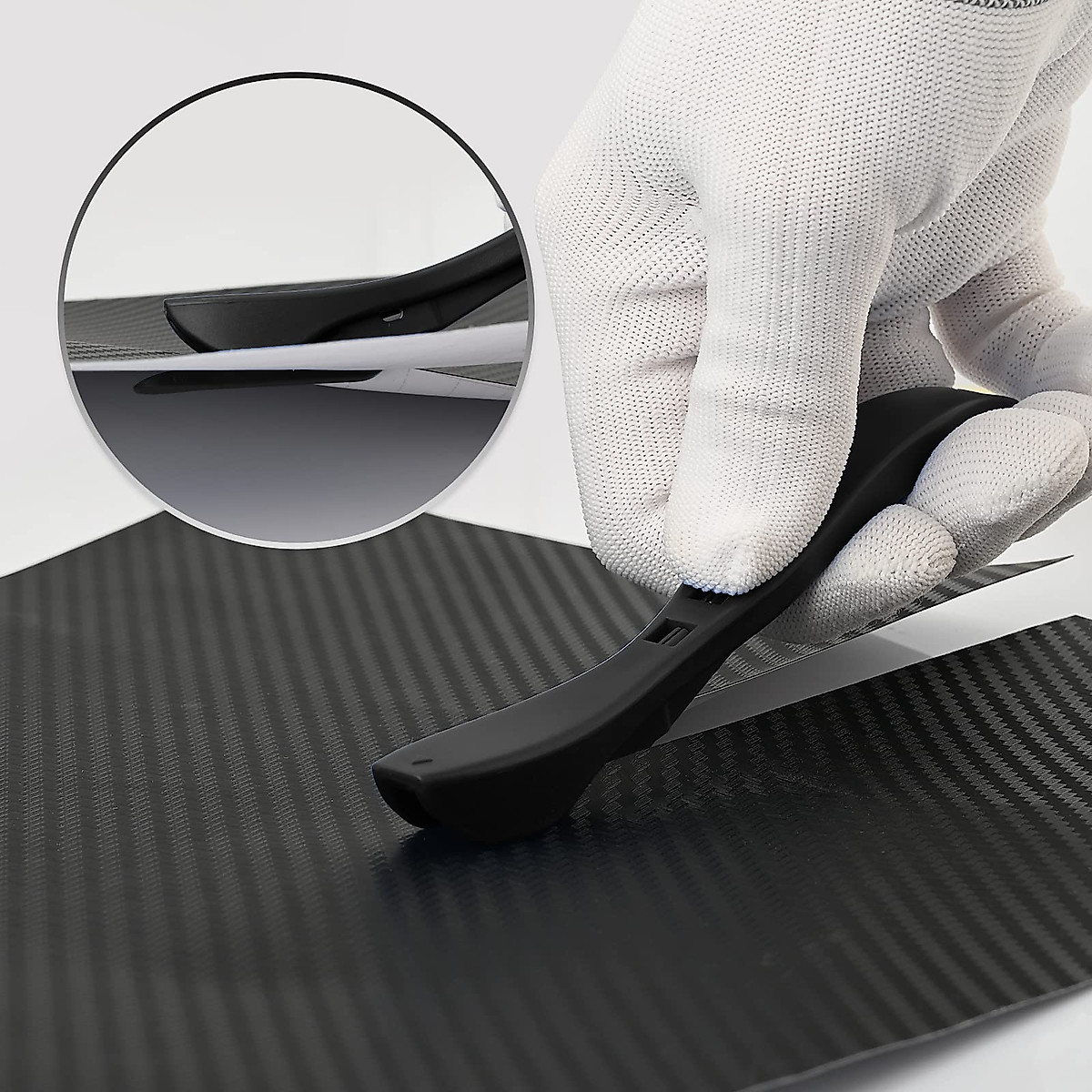 EHDIS Wrapping Paper Cutter Backpaper Slitter Film Cutting Tool Gift Wrap Cutter Carbon Film Vinyl Wrap Cutting Knife for Adhesive Vinyl,Craft Paper,Photo,Scrapbooking (2, Black)