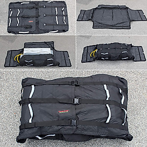 Seamax Foldable Inflatable Boat (Hull) Storage and Carrying Bag, with Sunlitec Fabric, Reflective Handles