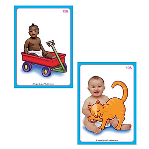 Super Duper Publications | Busy Babies Describing Fun Deck Flash Cards | Educational Learning Resource for Children