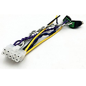ALLMOST 10pin Power Harness Plug RCA Compatible with Pioneer TS-WX1210A TS-WX1010A TS-WX300A TS-WX300TA 01.45-18200-A01, White