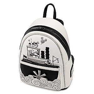 Loungefly Disney Mickey Steamboat Willie Music Cruise Womens Double Strap Shoulder Bag Purse