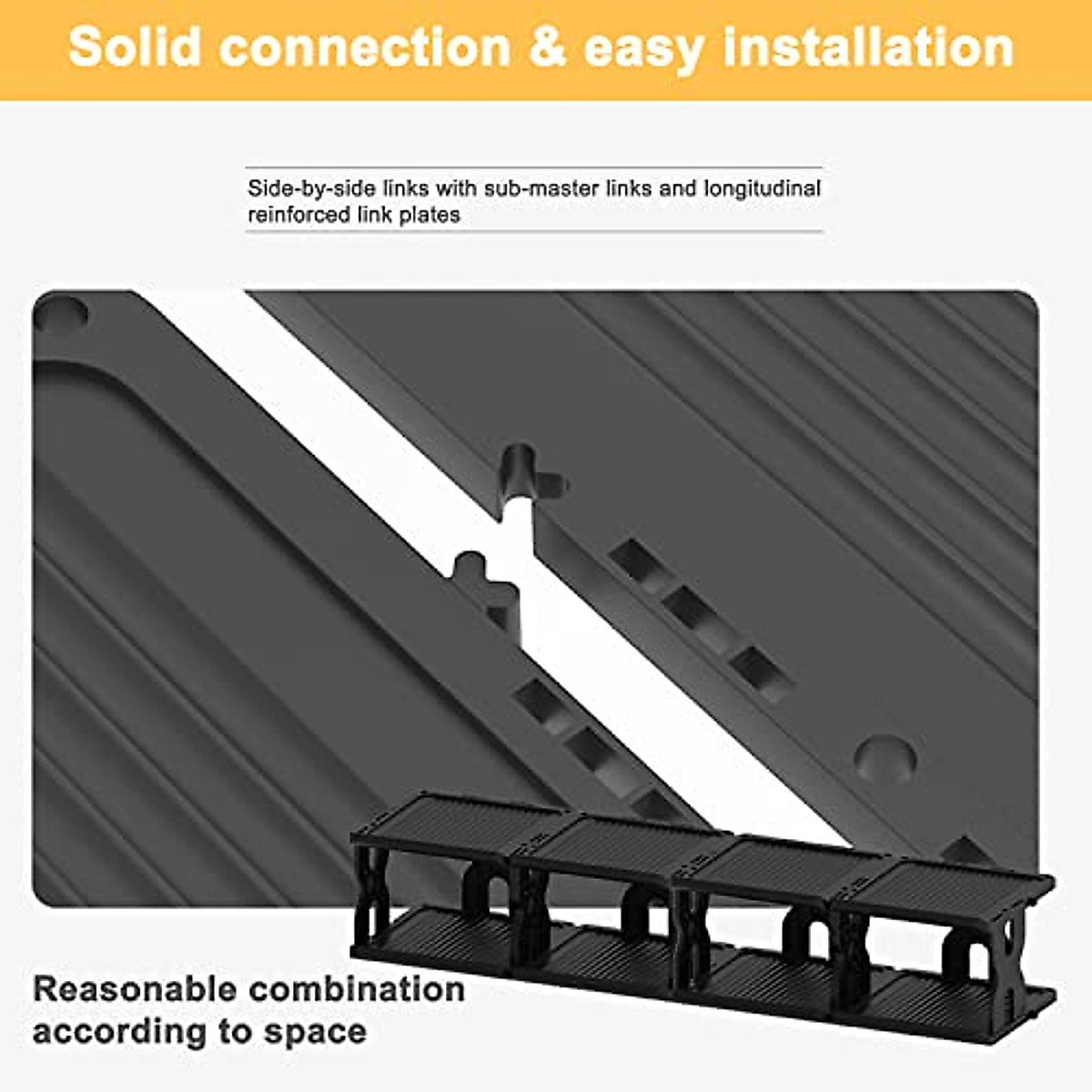 uapryti Shoe Rack Organizer - Free Standing Shoe Racks for Closets Entryway,Free Combination Shoe Storage (White+Black, 6-Tier)