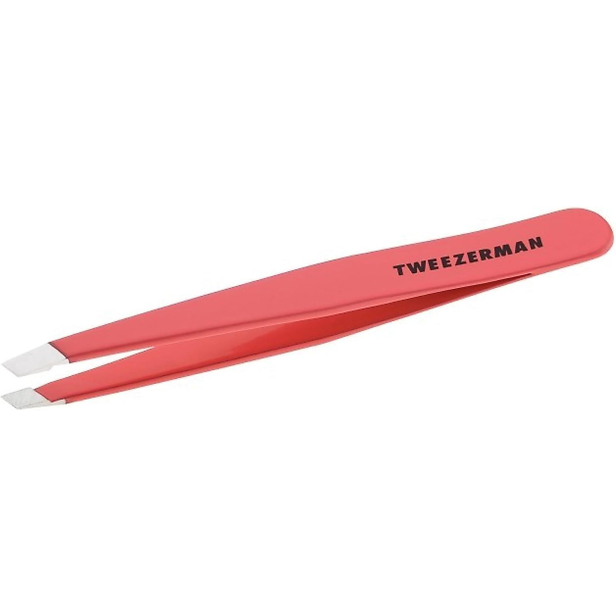 Tweezerman Fashion Color Slant Tweezer, Geranium, 1 Count