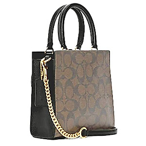 Coach Women's Mini Pepper Crossbody in Signature Canvas - IM/Brown/Black