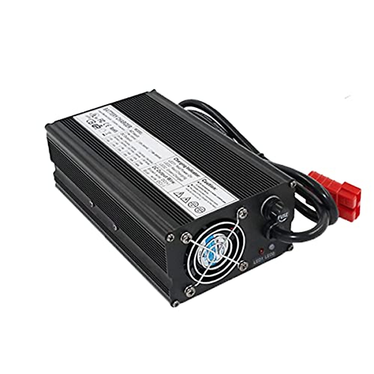 42V 10A Charger 10S 36V Li-ion Battery Charger Lipo/LiMn2O4/LiCoO2 Battery Charger E-Bike Aluminum Shell with Fan (42V10A XT60)