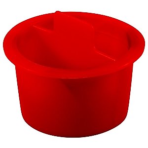 Caplugs ZCPT14Q1 Plastic Center Pull Tab Tapered Plug. CPT-14, PE-LD, Cap OD 1.41" Plug ID 1.219", Red (Pack of 30)