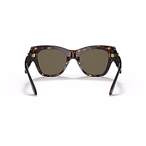 Versace VE 4415U 108/3 Havana Plastic Cat-Eye Sunglasses Brown Lens