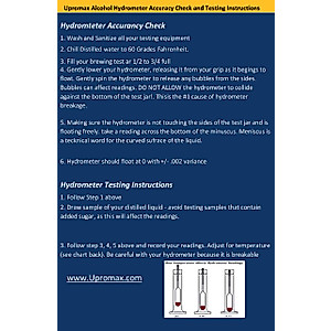 Upromax Deluxe Gift Brewing Set Hydrometer Alcohol 0-200 Proof, Unbreakable Jar, Test Tube, Digital Thermometer, Cloth Luxury Wooden Box Liquor & Spirits Lovers Distilled Alcohol Set Digital Scale