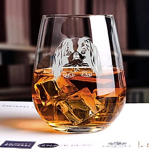 Japanese Chin Crystal Stemless Wine Glass Etched Funny Wine Glasses, Great Gift for Woman Or Men, Birthday, Retirement And Mother's Day 11oz