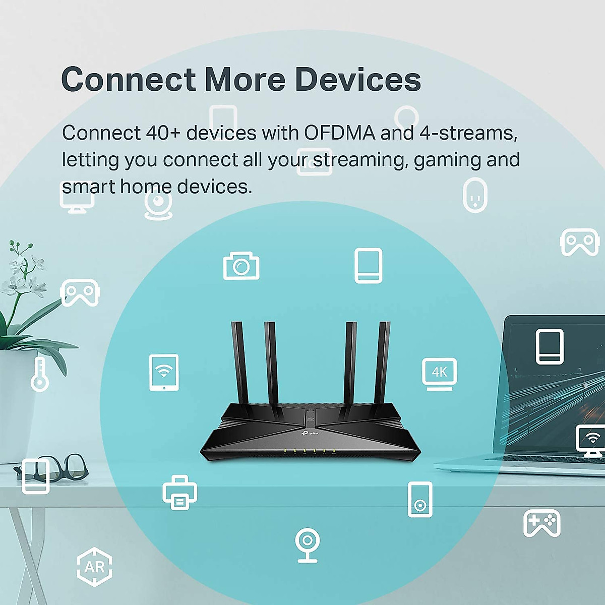 TP-Link Archer AX50 AX3000 Wireless Dual-Band Gigabit Router (Renewed)