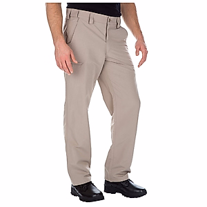 5.11 Tactical Fast-Tac Men's Urban Cargo Pants, Lightweight, Water Resistant Work Pants, Style 74461, Khaki, 36W x 32L