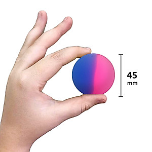 Bouncy Balls for Kids Bulk - Rubber Balls for Kids - Bounce Balls - Large Bouncy Ball 45 mm - Super Ball Vending Machine Toys - Bouncing Balls Party Favors - Classroom Prizes