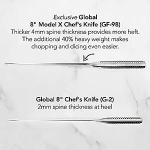 Global Model X Chef's Knife - Made in Japan, 8" (Fine Edge)