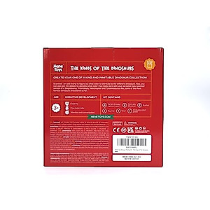 Nene Toys Dinosaur Painting Kit for Kids 3-7 Years [The Kings] – Includes 4 Museum Replicas, 2 Paint Sets, 2 Brushes, Educational Poster and Playmat – Art & Craft Paint Toy for Boys and Girls