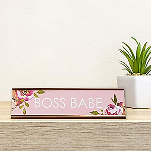 Boss Babe Desk Plate/Boss Babe Desk Sign Nameplate