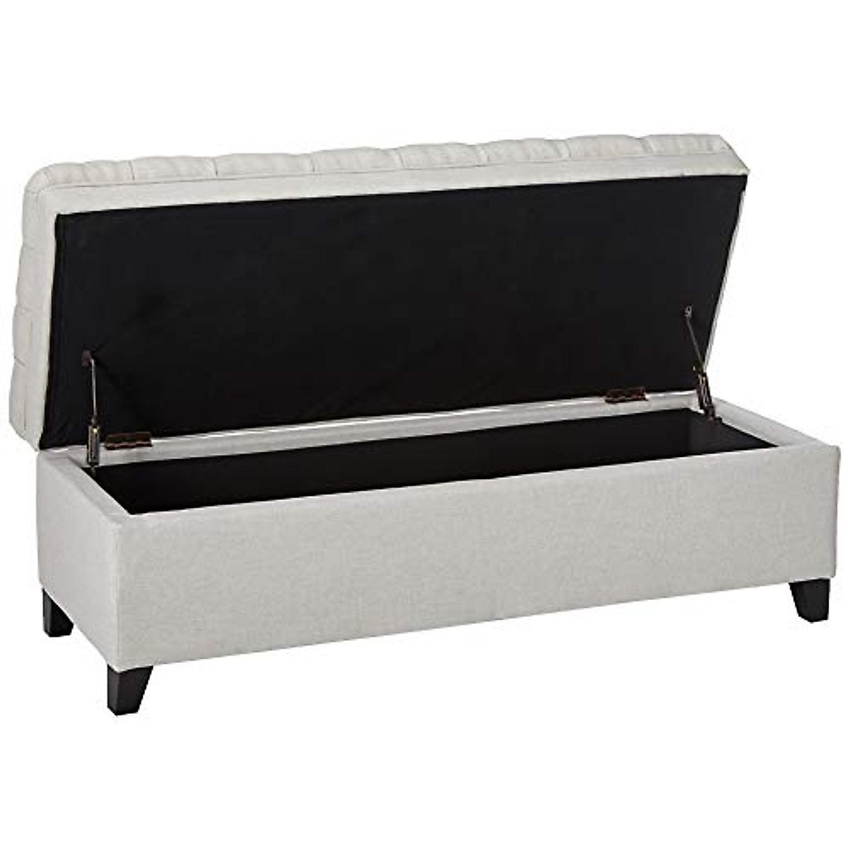 Christopher Knight Home Juliana Fabric Storage Ottoman, Light Gray