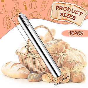 Crumbers for Servers, Table Crumb Sweepers Bread Crumber Cleaner Stainless Steel Table Crumbers for Tablecloth in Restaurants and Homes, Servers, Waiters, Waitresses Tool Accessories(Silver, 10)