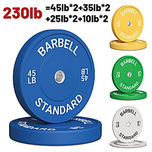 ER KANG Strength Trainer Home Gym Equipment Set, Power Rack with Cable Crossover System, 230LBS Weight Plates, Red Barbell, Red Weight Bench