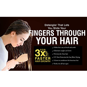 GrowFinity Biotin and Argan Oil Hair Spray | Detangling Leave-in Conditioner for Faster Growth and Regrowth | Hair Loss Treatment