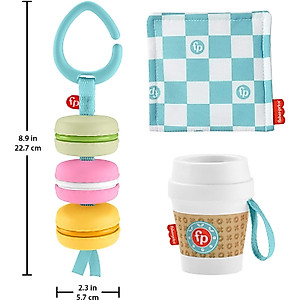 Fisher-Price Baby Bakery Treats Gift Set, 3 Food-Themed Baby Toys and teether for Infants Ages 3 Months and up