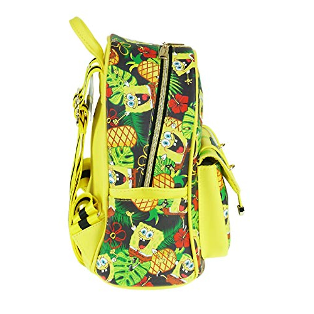 KBNL SpongeBob 11" Faux Leather Mini Backpack - A21036 Multicolor