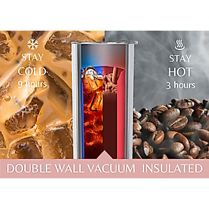 Onebttl Volleyball Gifts for Teen Girls & Team, Stainless Steel Kids Volleyball Tumbler, Double Wall Vacuum Insulated Bottle with Lid & Straw 20oz - Glitter