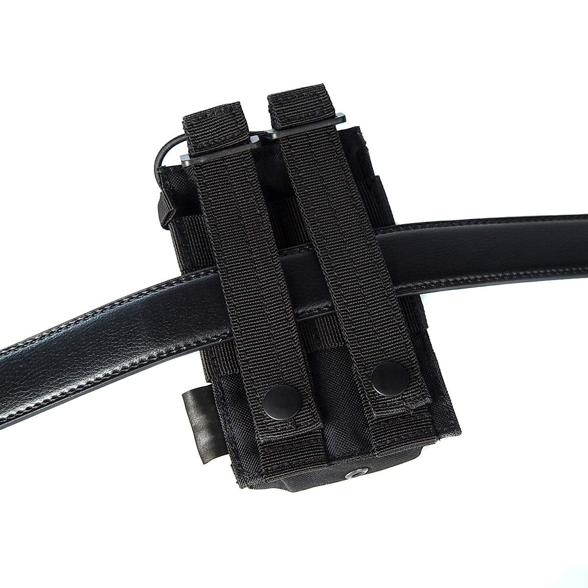 2 Pack Tactical Radio Holder Radio Case Molle Radio Holster Military Heavy Duty Radios Pouch Bag for Two Ways Walkie Talkies Adjustable Storage with 3 Pack Patch