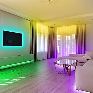 dalattin 100ft Led Lights for Bedroom Led Strip Lights Color Changing Lights with 44 Keys Remote,2 Rolls of 50ft