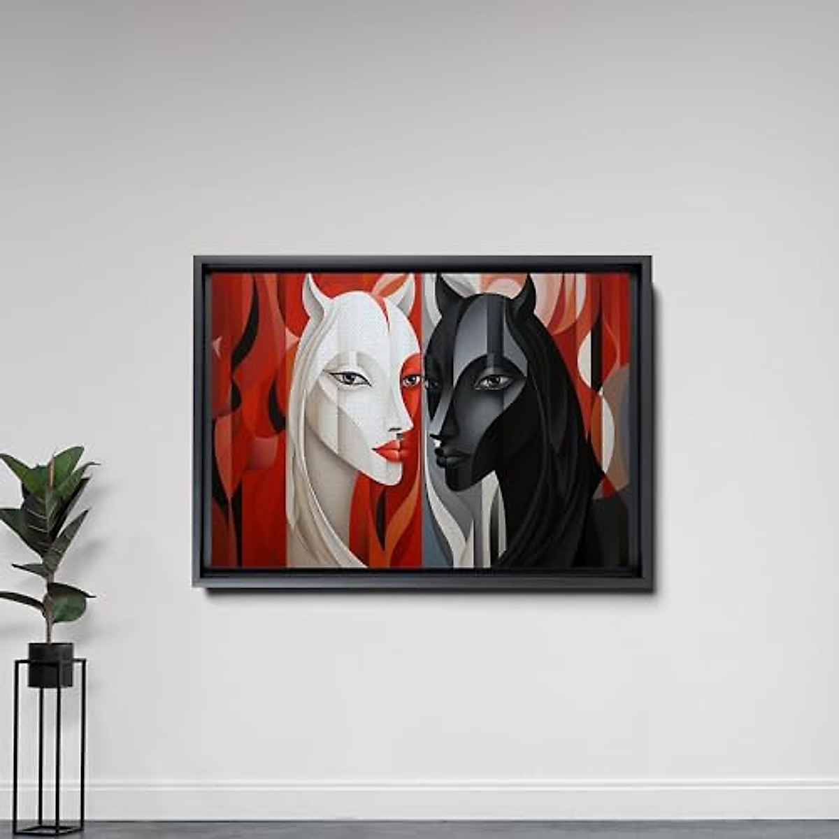 Majestic Black Stallion Galloping In The Clouds, Black Horse On Salt Flats, Canvas Print, Black Horse Print, Black Horse Wall Art