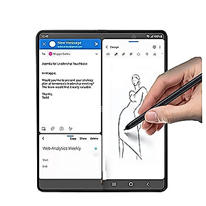 Galaxy Z Fold 3 S Pen Replacement Fold 4 Pen Replacement + 2 Pen Tips for Samsung Galaxy Z fold 3 4 S Pen Touch Stylus S Pen +Replacement Tips/Nibs
