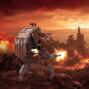 Space Wars Droideka Destroyer Droid Building Block Set, Battle Broids Action Figures Building Set, Collection of Building Toys for Kids and Adults,Collectible Suitable for Space War Fans(490 Pcs)