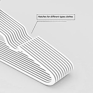 Kid Hangers 100 Pack, 11.5 Inch Big Children Child Hangers Baby Clothes Hangers for Closet (White, 100)