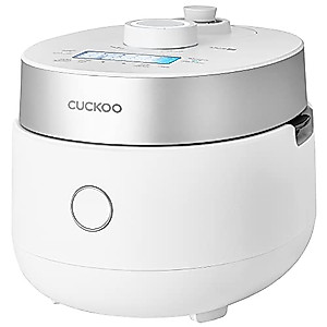 CUCKOO CRP-MHTR0309F | 3-Cup (Uncooked) Twin Pressure Induction Heating Rice Cooker | 11 Menu Options: High/Non-Pressure & More, Made in Korea | White, 3 Cups