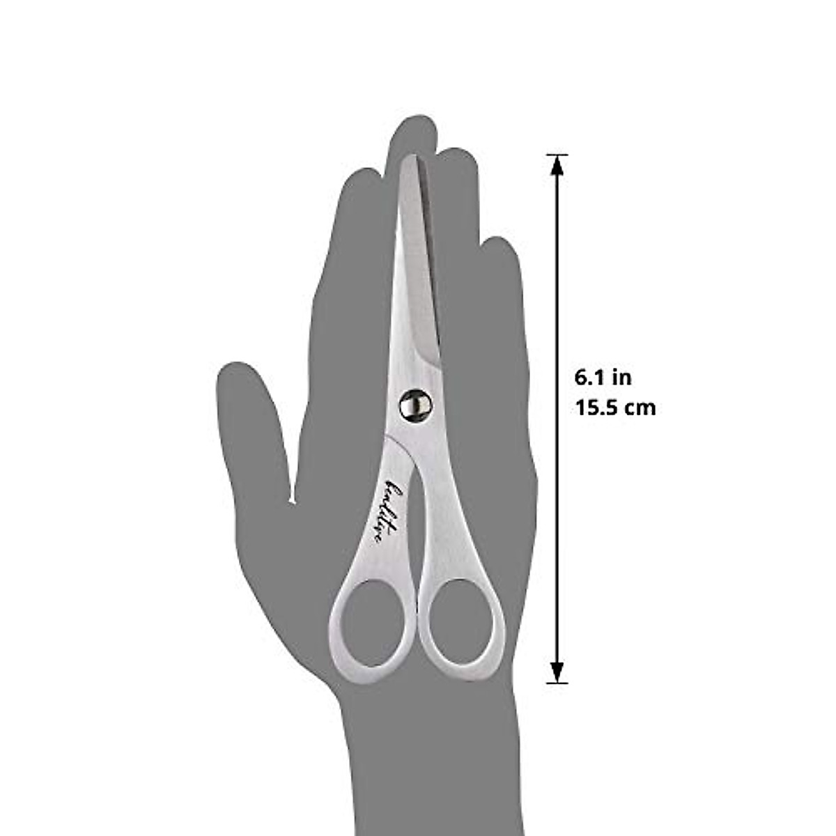 Beaditive Baby Food Scissors - Stainless Steel Toddler Food Cutter with Serrated Blade and Blunt Tip for Safety - Dishwasher Safe Baby Food Shears for Cutting Tiny Bites with Portable Travel Case