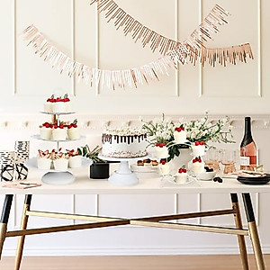 7Pc Cake Stand White Dessert Table Display Set Metal Round Tiered White Cupcake Stand Macaron Ferris Wheel Holder Cookies Serving Trays Fruit Plates for Tea Party Wedding Birthday Baby Shower (White)