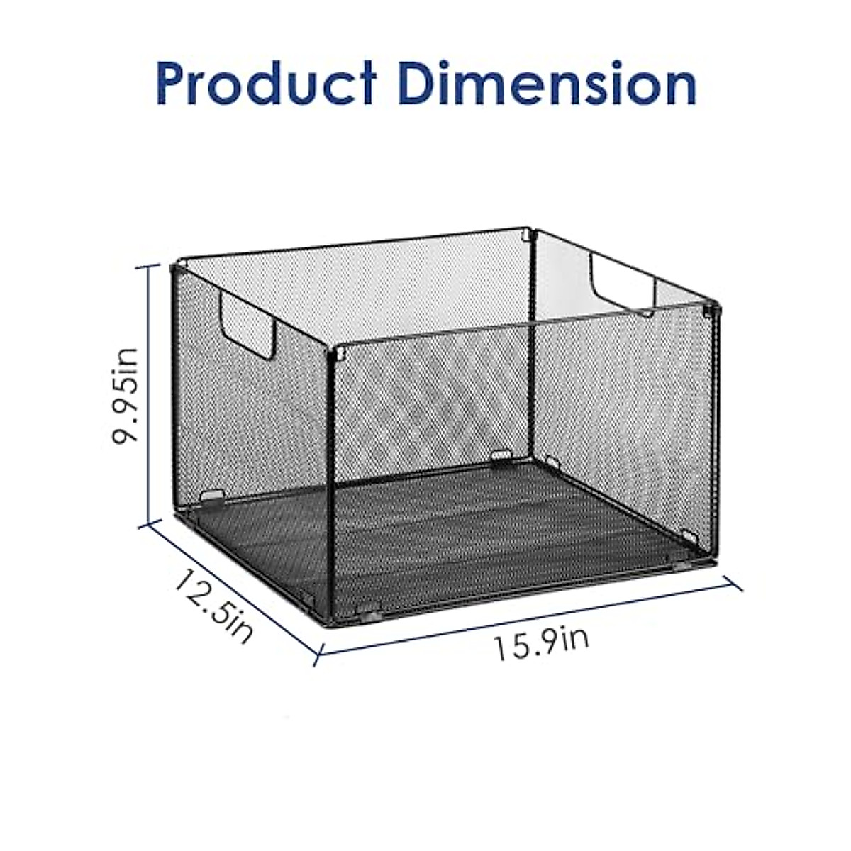Housmile Hanging File Organizer, Foldable Mesh File Organizer, Hanging File Folder Organizer, Desk File Organizer, Letter Size File Box