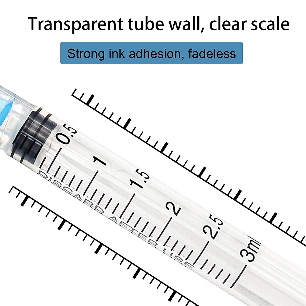 Careach 30 Packs 3mL Syringe with Needles 23 Gauge 1inch, Scientific Labs, Measurement, Individually Wrapped