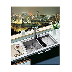 Starstar 17" Stainless Steel Colander For Kitchen Sink