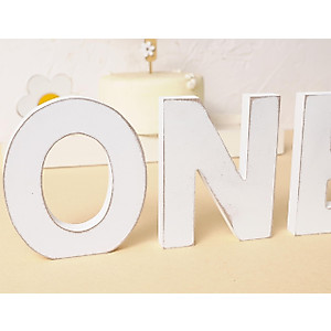 Wooden One Letter Sign for 1st Birthday - Wooden One table centerpieces, 1st Birthday Decorations, One standing Letters for 1st Birthday, First Birthday Photo Shoot Prop