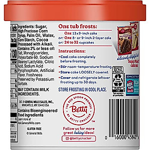 Betty Crocker Gluten Free Chocolate Frosting, 16 oz. (Pack of 8)