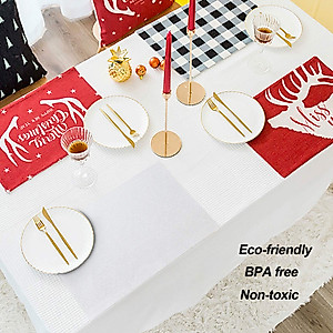 4 Rolls EVA Plastic Shelf Liner, Non-Adhesive Cabinet Drawer Shelf Liner, Non-Slip Fridge Liner, Kitchen Drawer Mats Cupboard Shelf Liner for Kitchen Home – (15.7 in x 6.56ft)/Roll, Clear