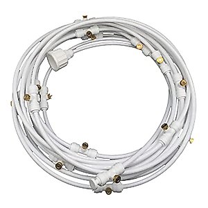 Misters Cooling System,No Leakage Outdoor Water Mist System - 3/4'' Brass Adapter Misters for Outside Patio, Misting System for Cooling Outdoor Canopy, Deck, Umbrella, Garden Suyam