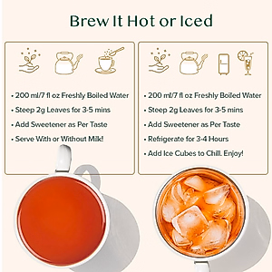 VAHDAM, India's Original Masala Chai Tea Loose Leaf (50 Cups/3.53oz) Blend Of Black Tea | Cinnamon, Cardamom, Cloves & Black Pepper | Ancient Indian House Recipe Of Spiced Masala Tea