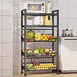 COVAODQ 5-Shelf Storage Shelf Wire Shelving Unit Metal Shelves Unit Storage
