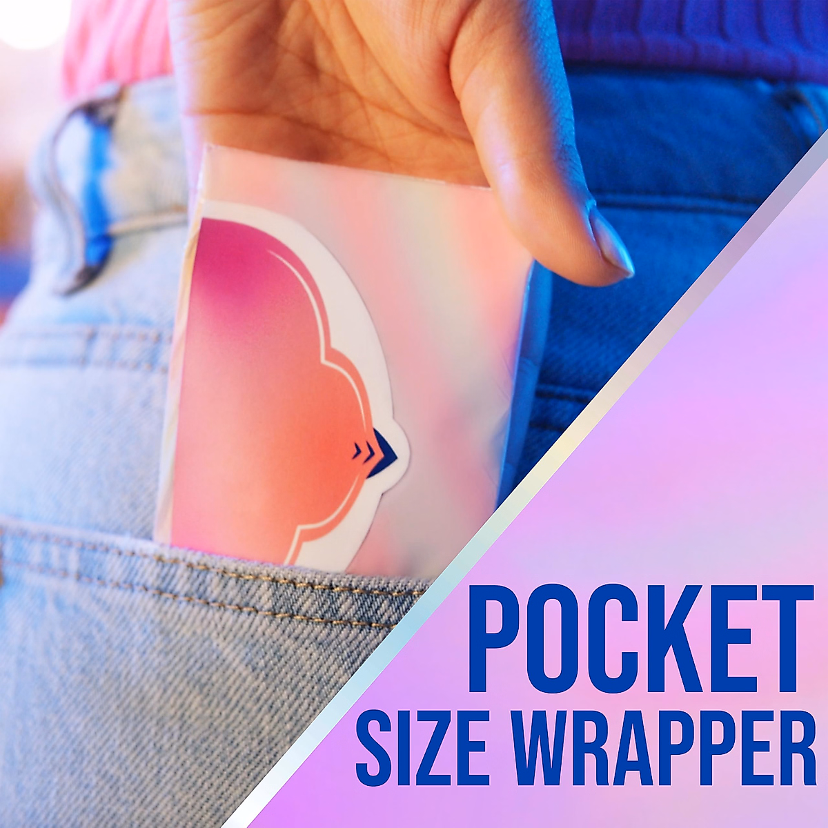 Always Pocket Feminine Pads for Women with FlexFoam, Size 2, Heavy Flow, with Wings, Unscented, 20 Count