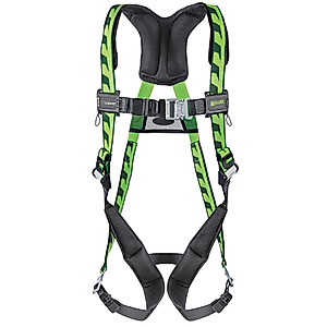 Honeywell AC-QC/UGN Miller by Universal DuraFlex AirCore Full Body Style Harness With Back D-Ring, Quick Connect Leg And Chest Strap Buckle And Sub-Pelvic Strap, 73.3252 fl. oz., 5.6" x 15.6" x 9"