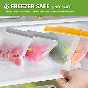 10PCS Reusable Silicone Food Storage Bags Freezer Bags for Sandwiches,2large bags silicone bags reusable storage,4 Reusable silicone bag Sandwich Bags,4Reusable silicone ziplock bags Snack Bags