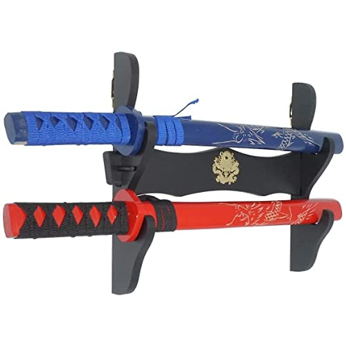 LUCKNIGHT Display Stand Wall Mount Sword Holder Samurai Sword Rack Wakizashi Decorative Display Stand Hanger Sword Stand