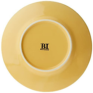 Boston International Embossed Stoneware Plate, 8-Inch Diameter, Honeycomb