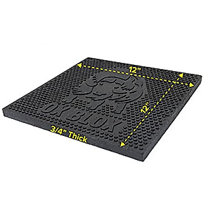 RV Leveling Rubber Pads 12x12x.75 (6-Pack) | Slip-Resistant | Prevents Sinking and aids in stabilizing | 12x12x3/4 | Rubber levelers for Campers, RVs, and Trailers